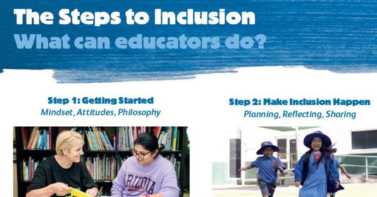 NSW / ACT Inclusion Agency | Steps to Inclusion OSHC Poster